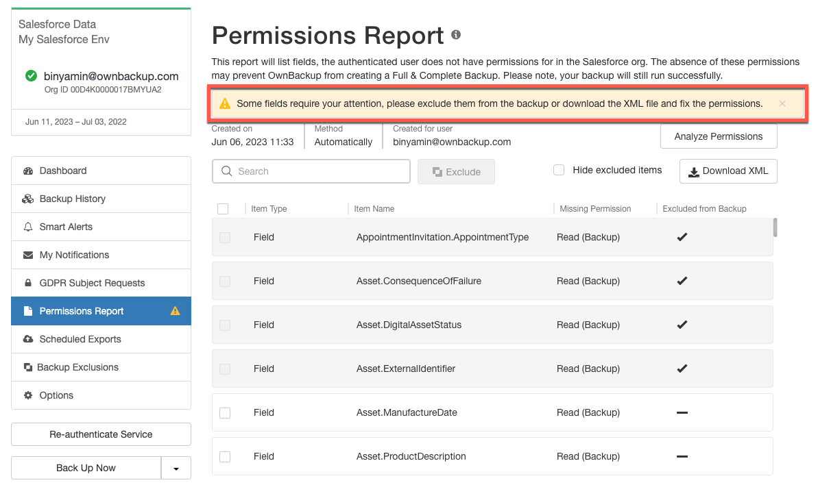 Salesforce Permissions Report | Own Knowledge Base | Own