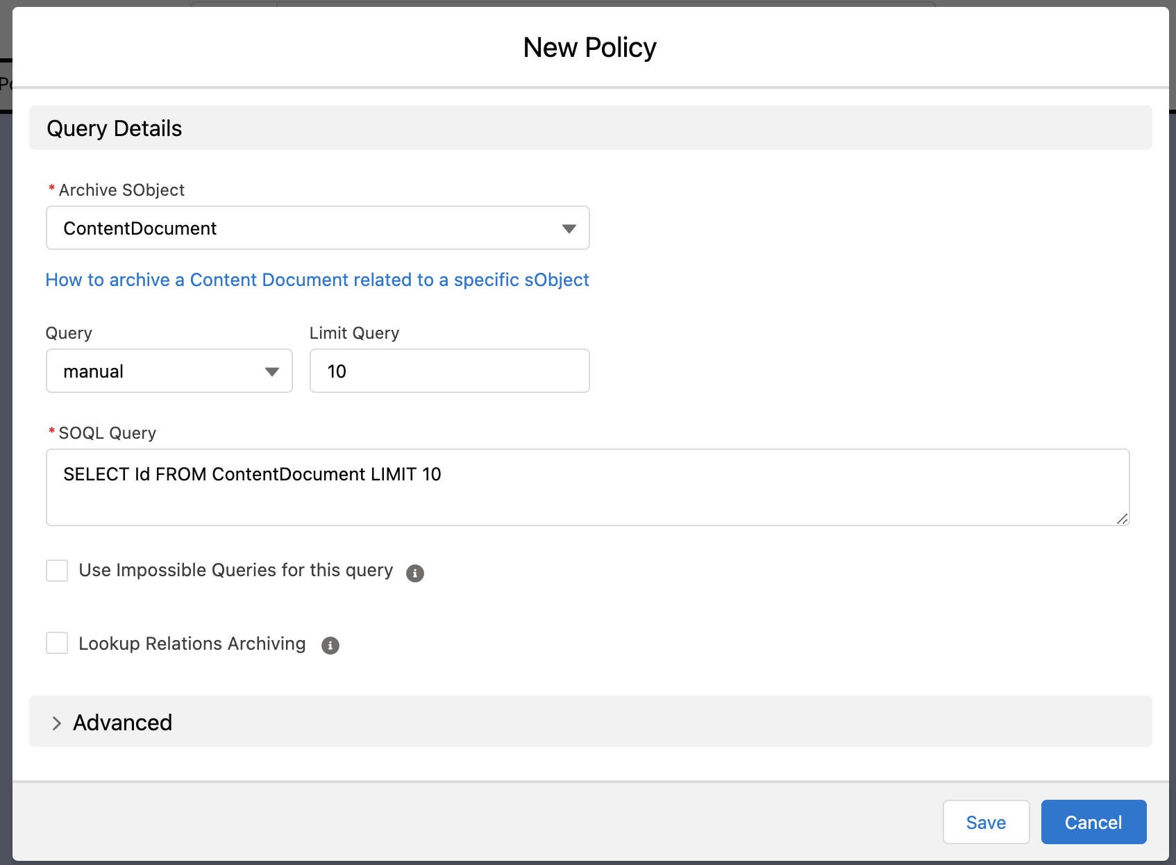 How to archive a Content Document | OwnBackup Knowledge Base | OwnBackup